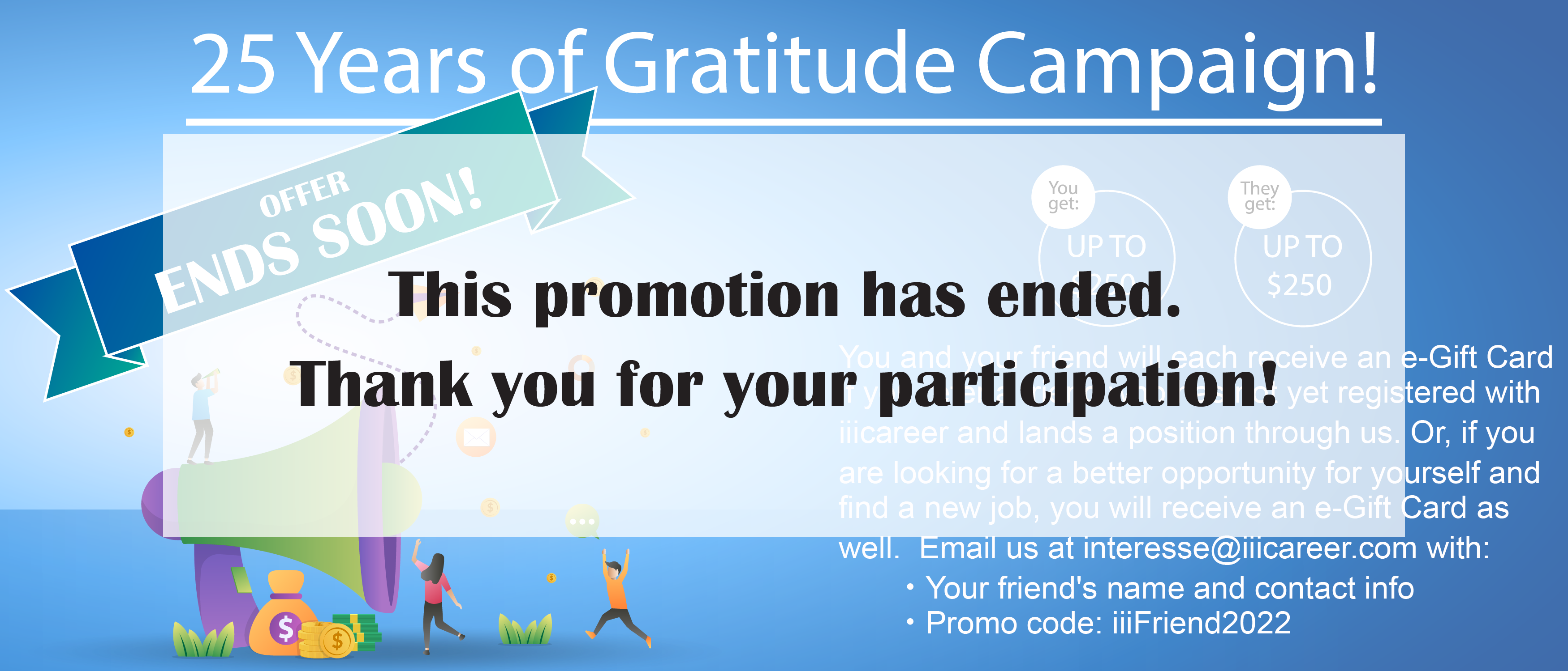 ★Thank you for your participation★ 25 Years of Gratitude Campaign has ...