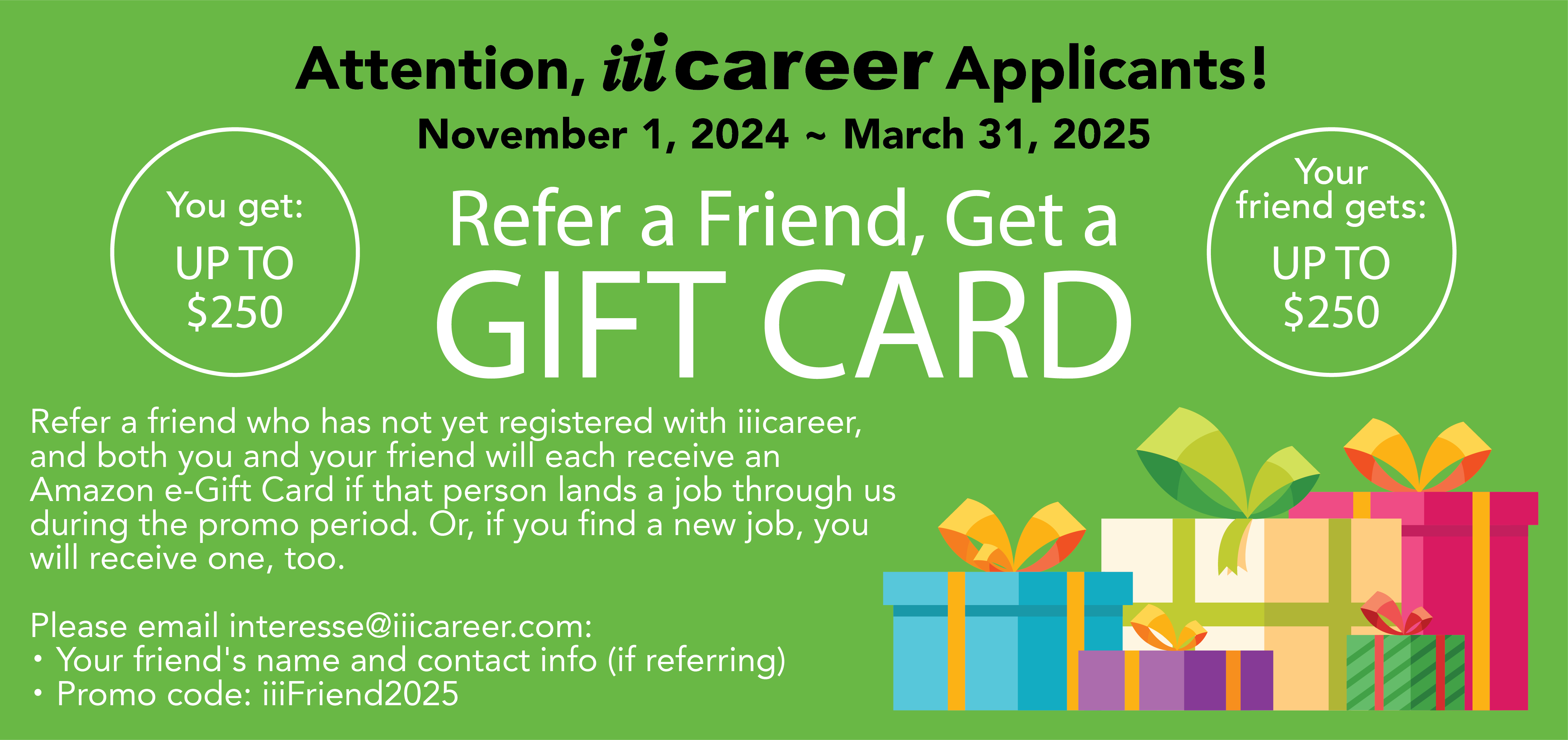 ★Thank you for your participation★ Refer-a-Friend Offer has ended ...